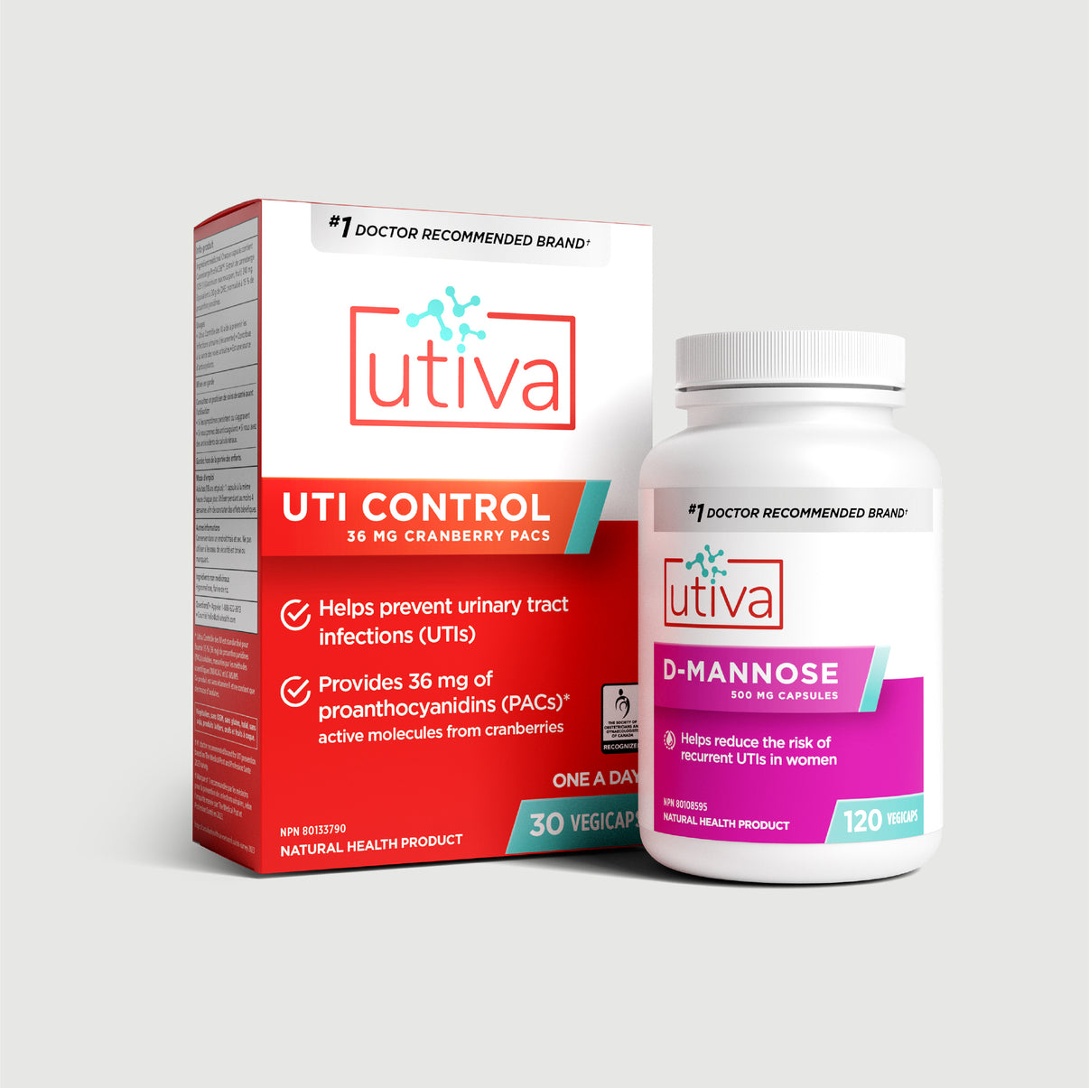 UTI Control + D-Mannose Bundle - Save 10% | Utiva