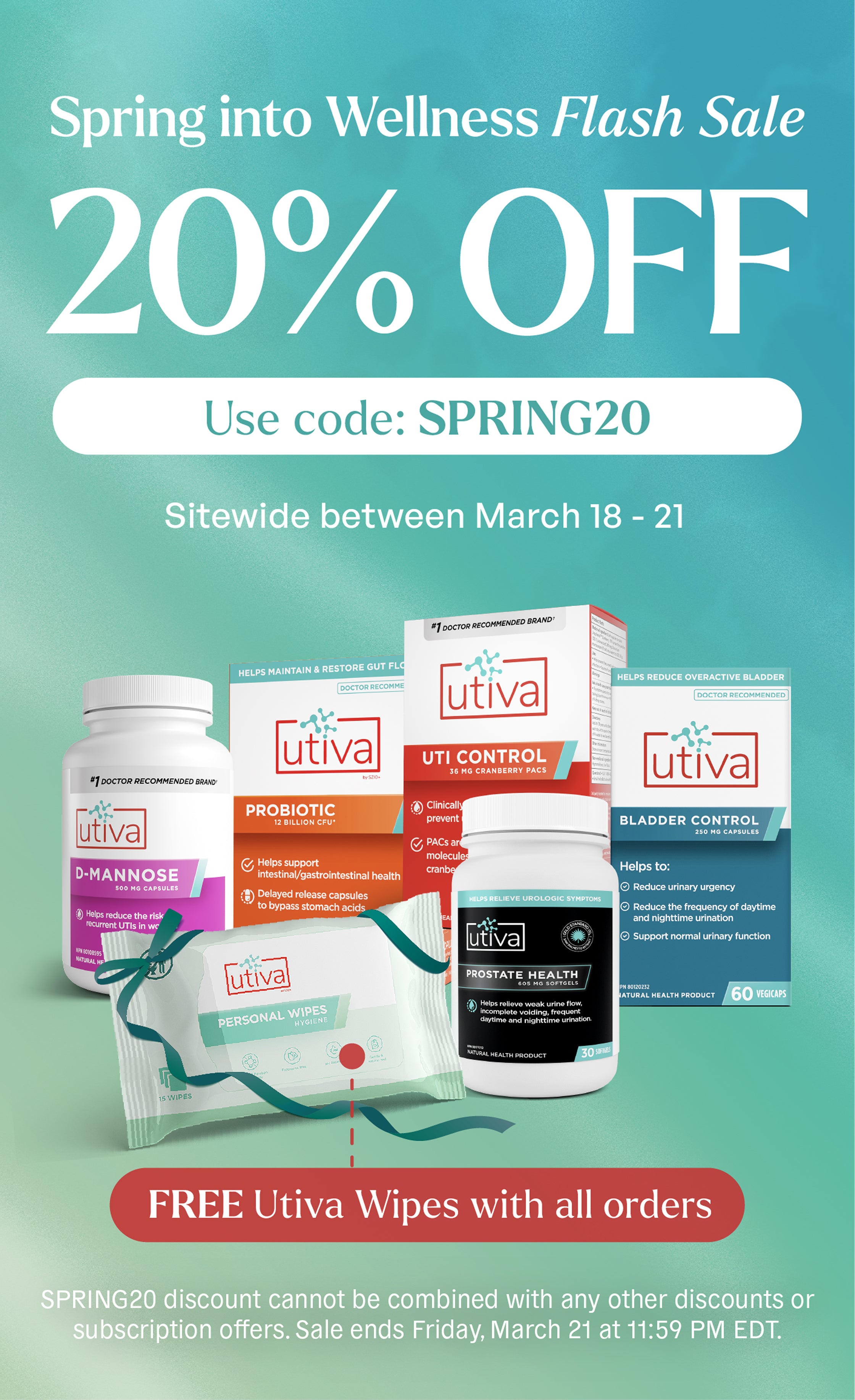 UTI Supplements - Over the Counter UTI Prevention | Utiva